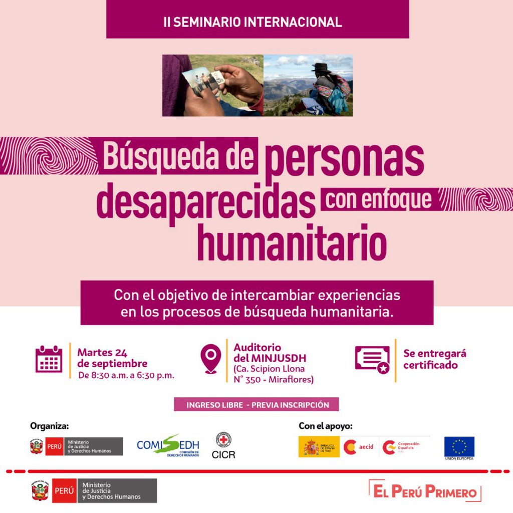 Justicia transicional: búsqueda de personas con enfoque humanitario ...